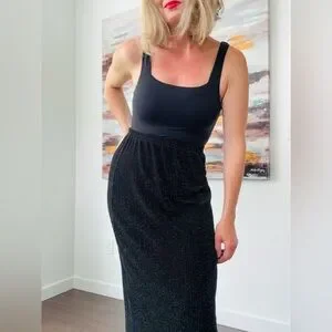 artex collection | Skirts | Artex Collection Vintage Metallic Black ...